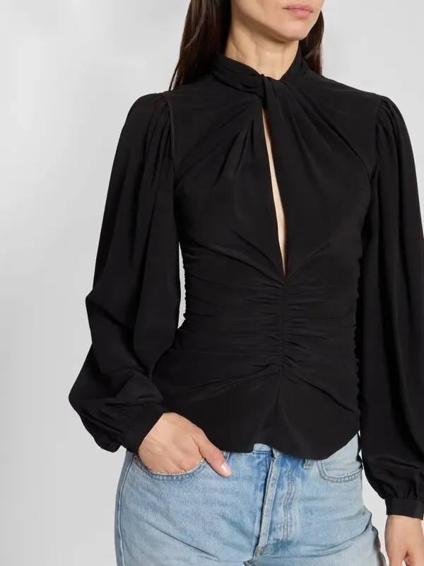 Isabel Marant Étoile Depsona Silk Twisted Top