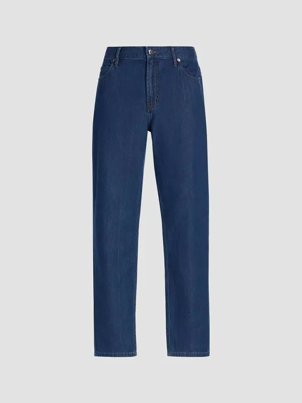 Emporio Armani 5-pocket Straight-leg Jeans - Medium Blue