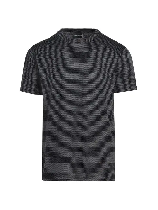 Emporio Armani Dash Cotton-blend T-shirt - Fancy Grey