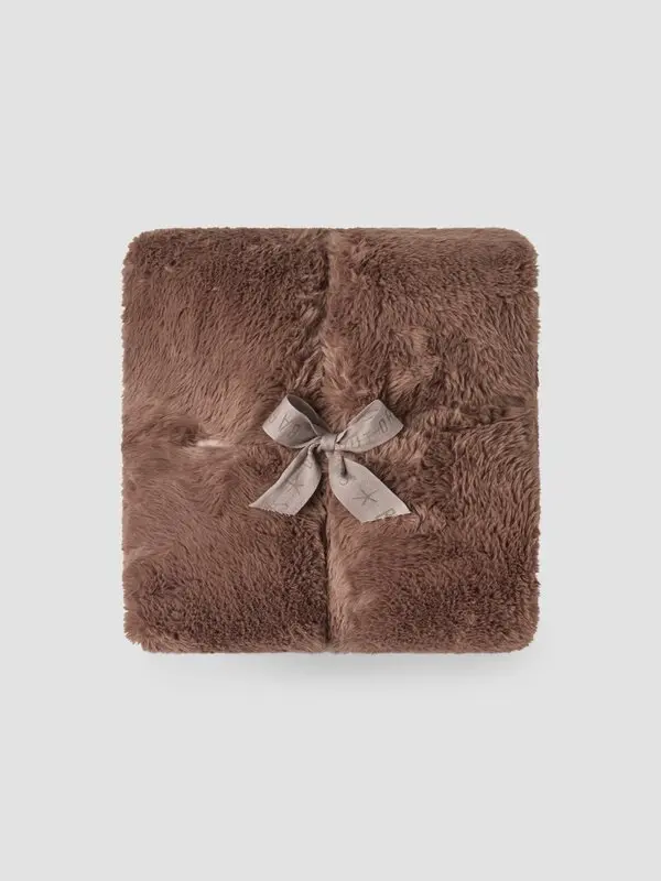 Barefoot Dreams Cloud Faux Fur Throw - Sable