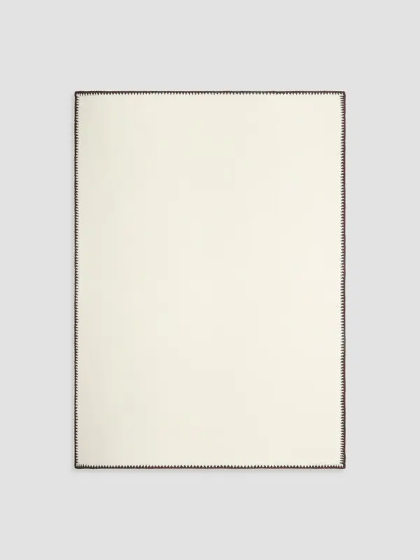 Barefoot Dreams Cozychic Rib-knit Blanket Stitch Throw Blanket - Cream Java