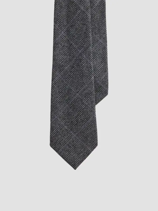Ralph Lauren Purple Label Mini-tick Wool-cashmere Tie