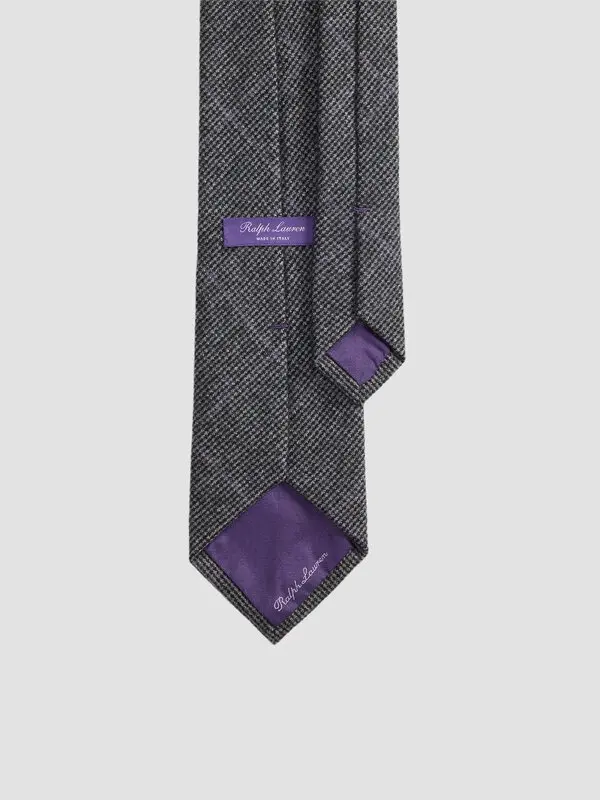 Ralph Lauren Purple Label Mini-tick Wool-cashmere Tie