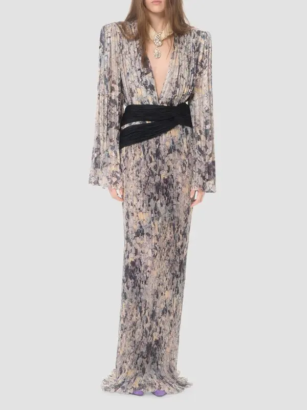 Valentino Garavani Long Dress With Pleats