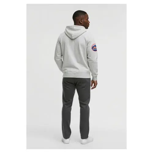 Champion New York Mets Reverse Weave Chenille Full-zip Hoodie - Gray