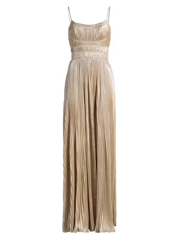 Ulla Johnson The Reine Plisse Pleated Gown - Opal