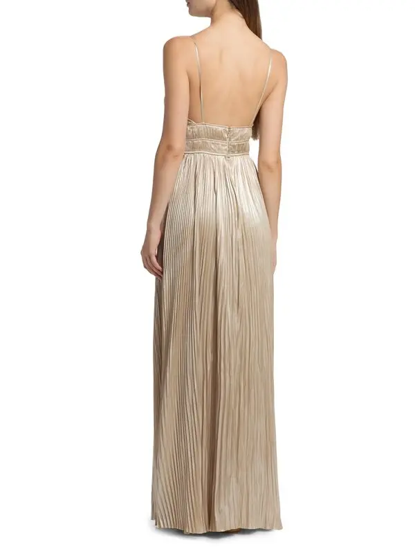 Ulla Johnson The Reine Plisse Pleated Gown - Opal