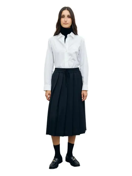 Gerard Darel High-waist Pleated Midi Skirt