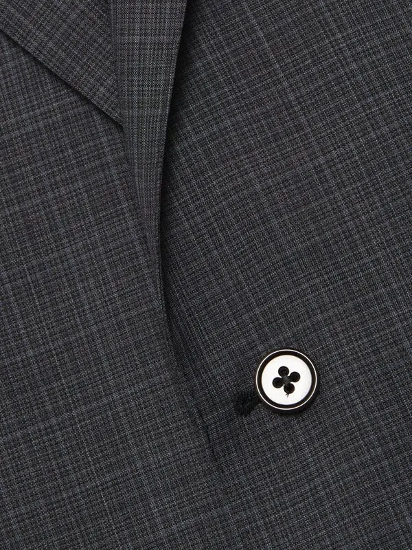 Emporio Armani Virgin Wool Plaid Suit