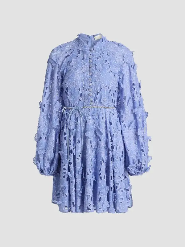 Zimmermann Patience Tie-waist Lace Minidress