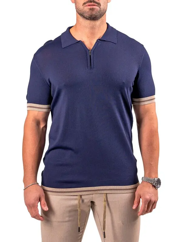 MACEOO Polo Zip Shirt