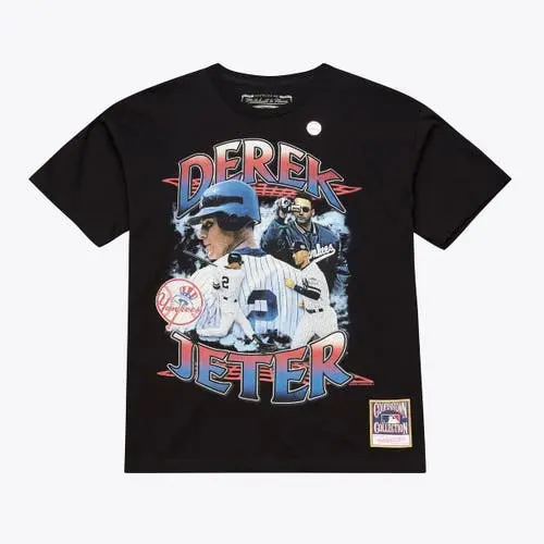 Mitchell & Ness Derek Jeter New York Yankees Legendary Collage Player T-shirt - Black