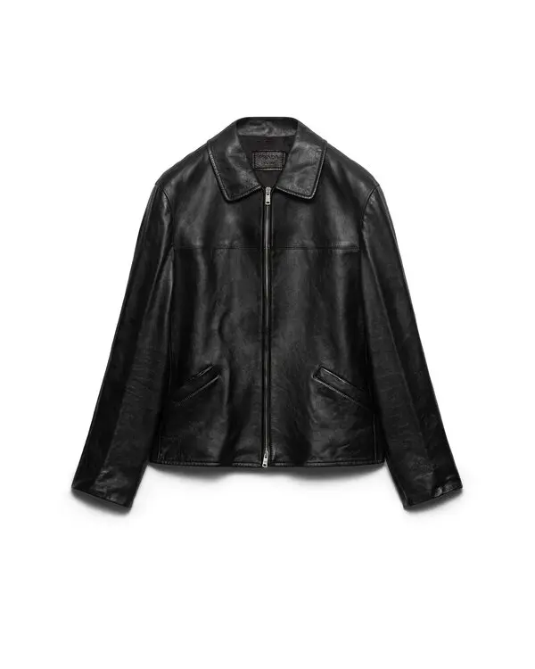 Prada Nappa Leather Blouson Jacket