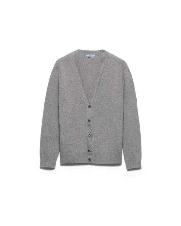 Prada Re-cashmere Cardigan - Grey
