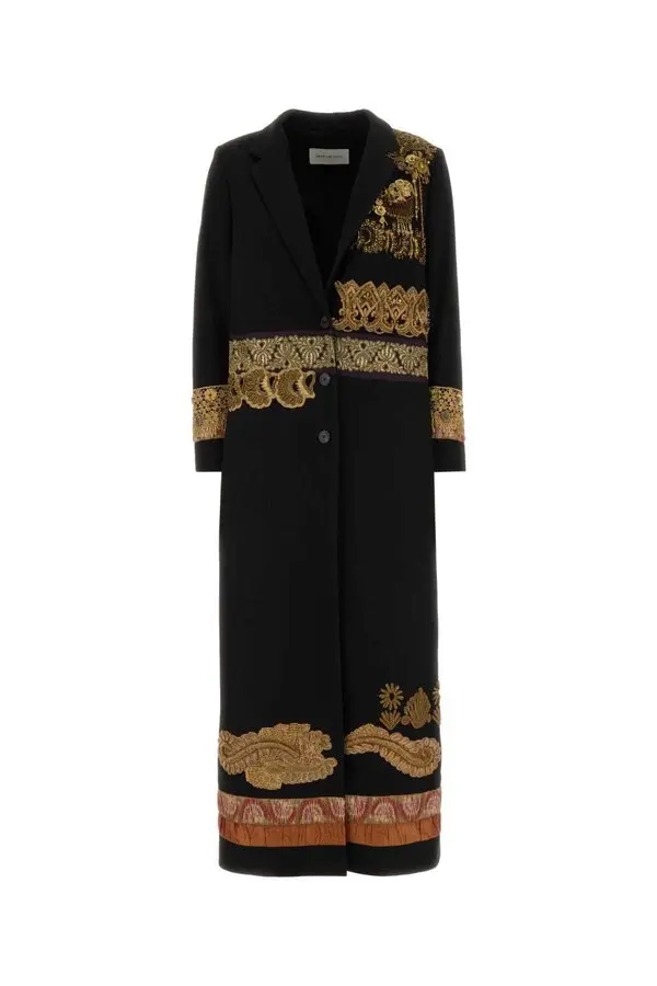 Dries Van Noten Cotton Ricky Coat - Black