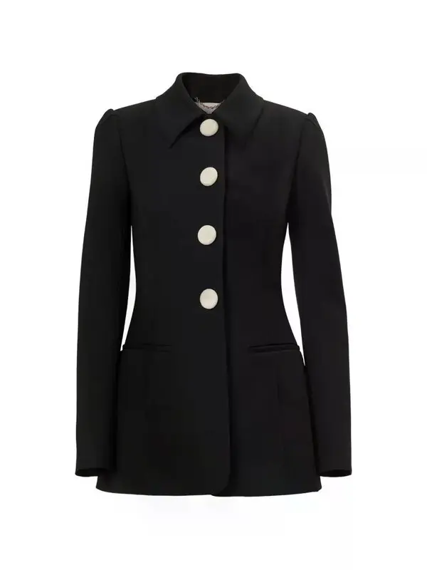 Carolina Herrera Point-collar Button-up Jacket