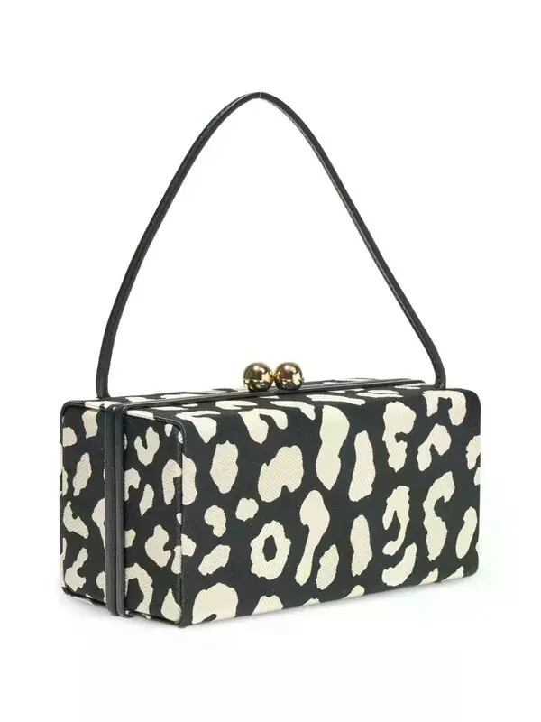 Carolina Herrera Mimi Leopard-print Jacquard Mini Bag