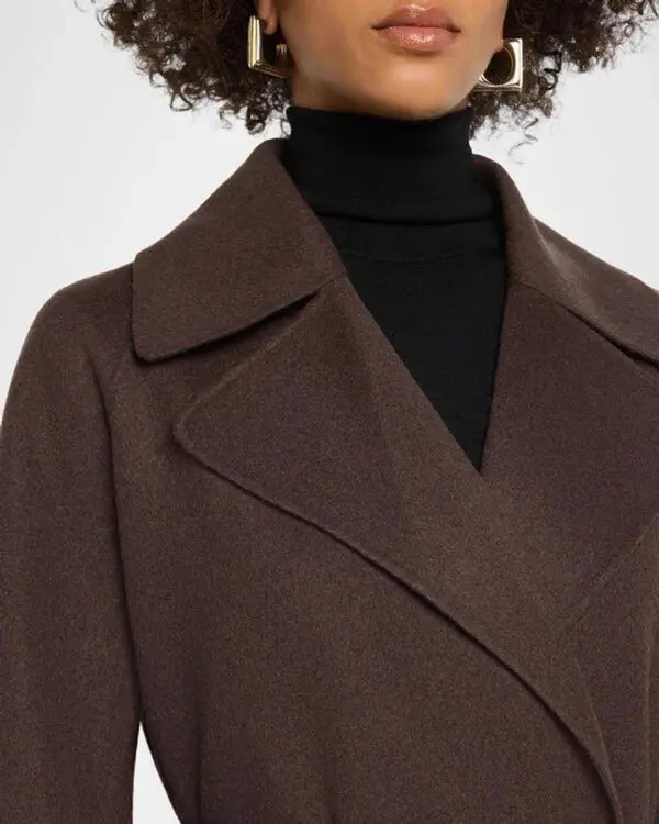 Tse Cashmere Double-faced Cashmere Long Wrap Coat - Cinder