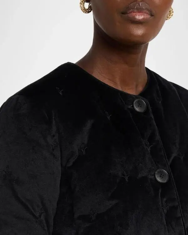 Fleurette Tufted Down-fill Quilted Jacket