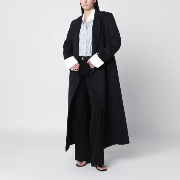 IVY OAK Charcoal Long Asymmetric Coat - Grey