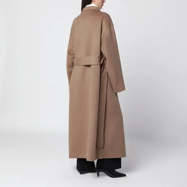 Almada Label Mara Tan Double-face Wool Coat
