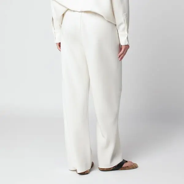 Almada Label Bea Cream-colored Crepe Trousers
