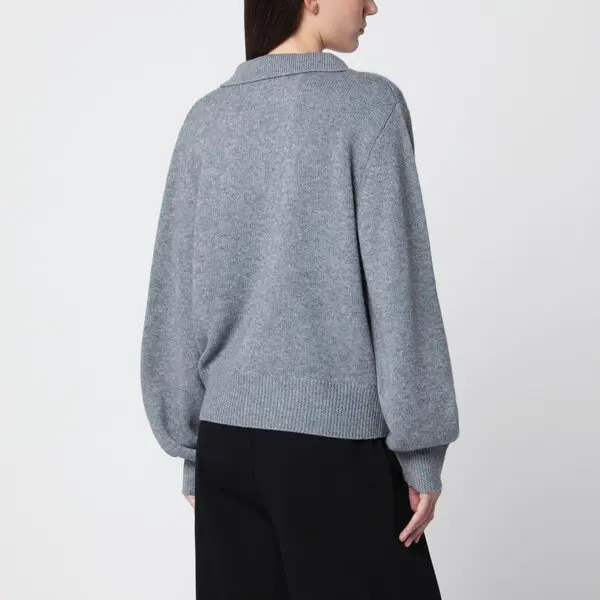 Almada Label Gine Wool And Cashmere Polo Sweater