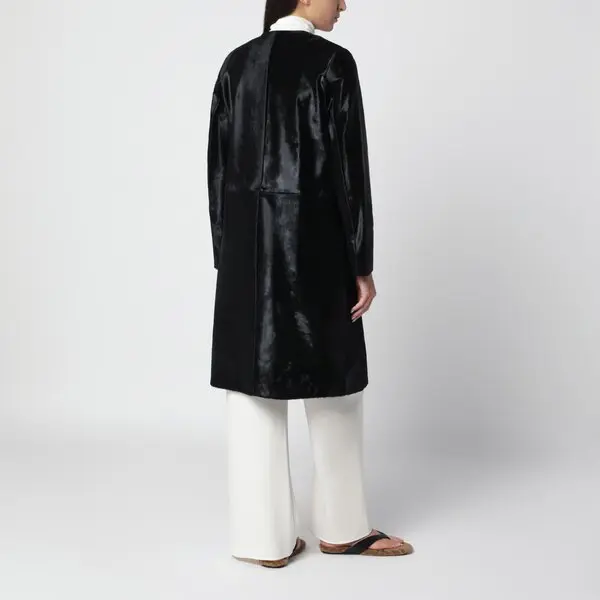 Almada Label Harlow Pony-effect Leather Coat