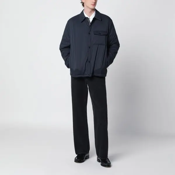 Burberry Navy Dalewood Shirt Jacket In Nylon
