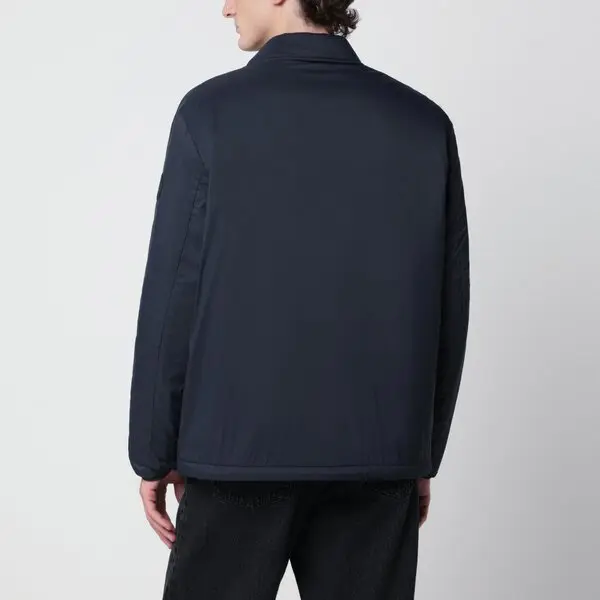 Burberry Navy Dalewood Shirt Jacket In Nylon
