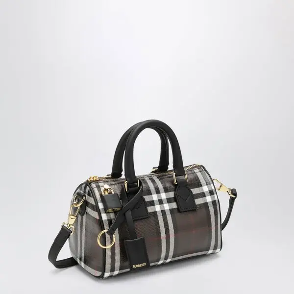 Burberry Mini Check Cotton Bowling Bag