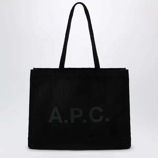 A.p.c. Lou Large Tote Bag In Corduroy
