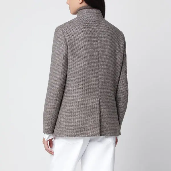 Loro Piana Beige Mélange Spagna Jacket In Wool