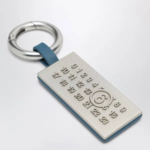 MAISON MARGIELA Petroleum Numeric Charm In Brass And Leather