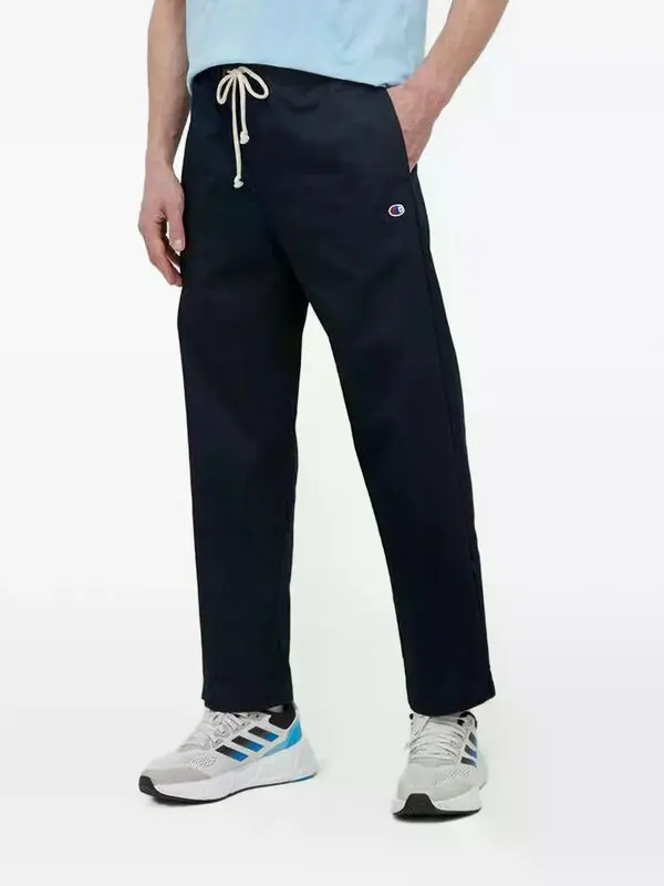 Champion Logo-detail Straight-leg Trousers - Blue