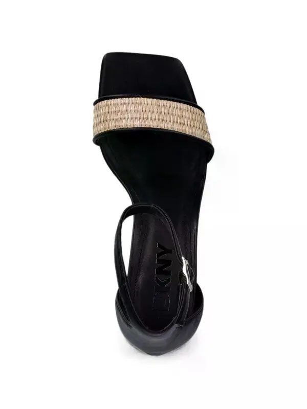 Dkny Krazz Woven-strap Heeled Sandals