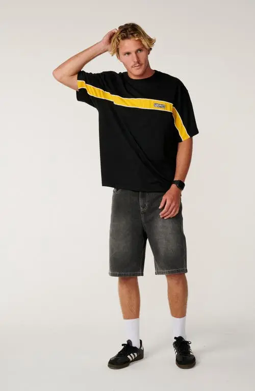 Rip Curl Archive 69 Panel Cotton T-shirt - Black