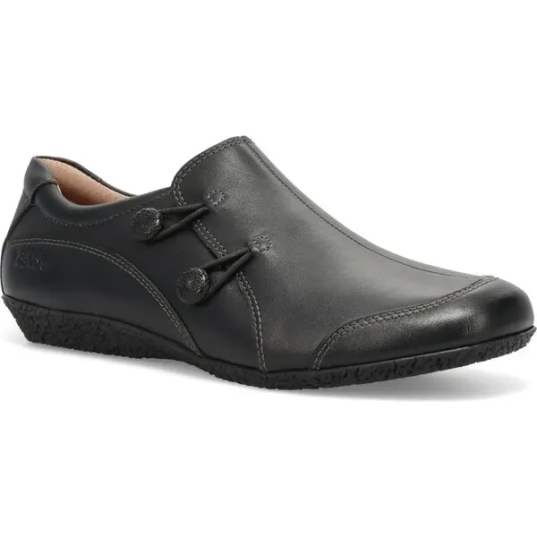 TAOS Ramble Leather Flat - Black