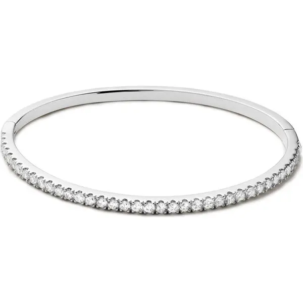 ANA LUISA Juliette Cubic Zirconia Bangle - Silver