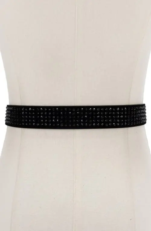 Kurt Geiger Mayfair Crystal Eagle Suede Belt