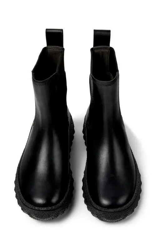 Camper Ground Leather Chelsea Boot - Black