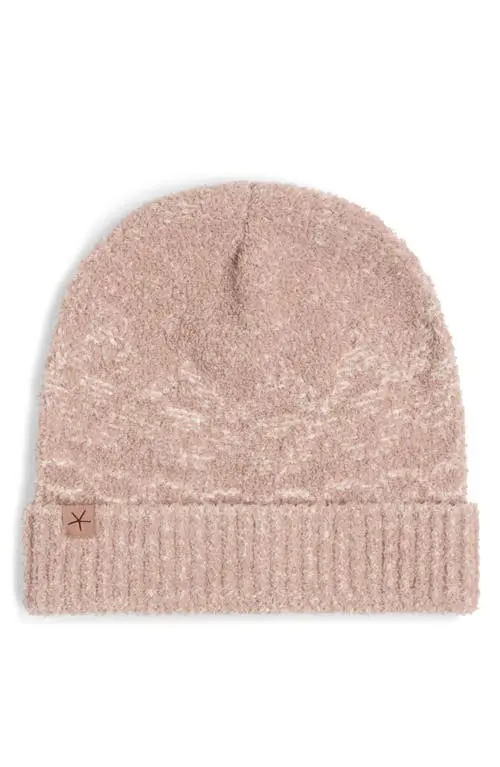 Barefoot Dreams Cozychic® Heathered Fair Isle Beanie - He Willow