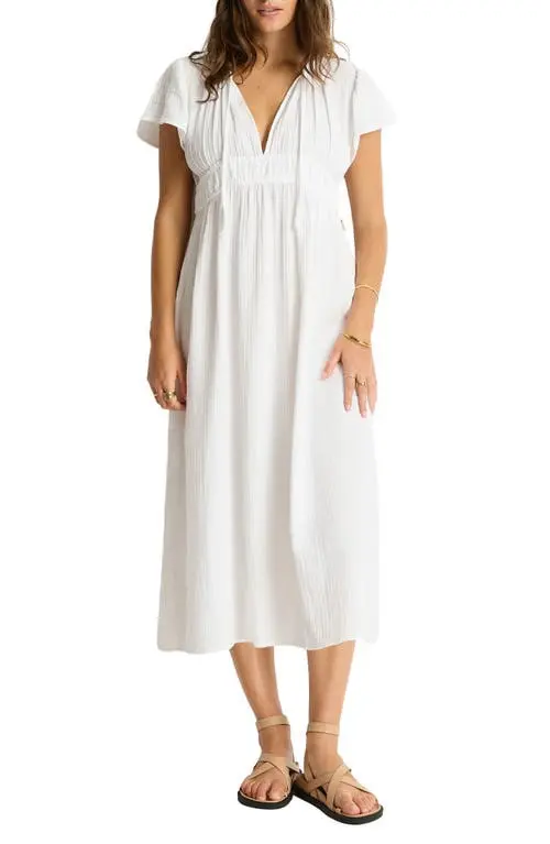 SEA LEVEL Sunset Cotton Maxi Dress - White
