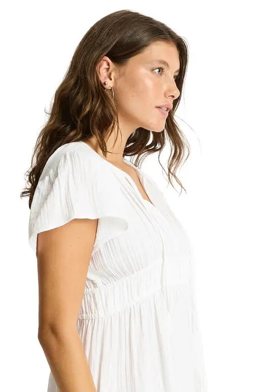 SEA LEVEL Sunset Cotton Maxi Dress - White