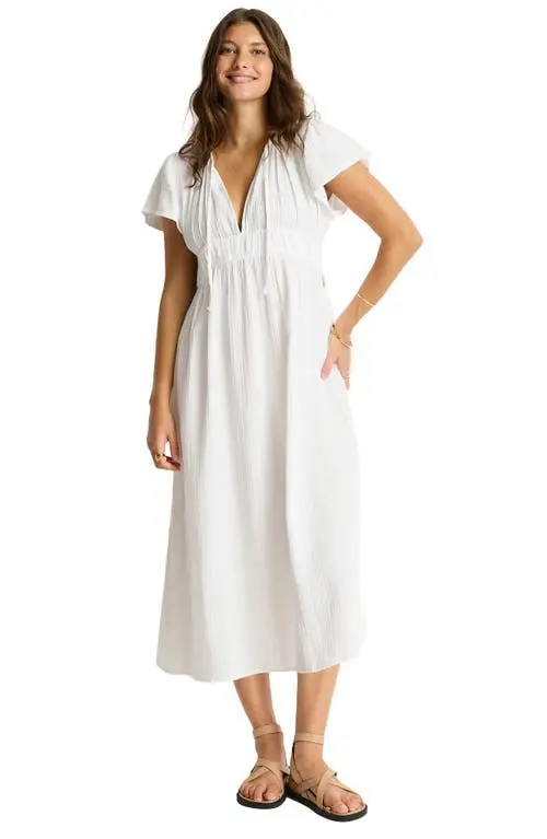 SEA LEVEL Sunset Cotton Maxi Dress - White