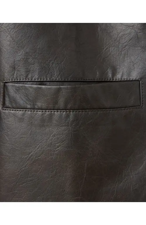 Mango Faux Leather Jacket