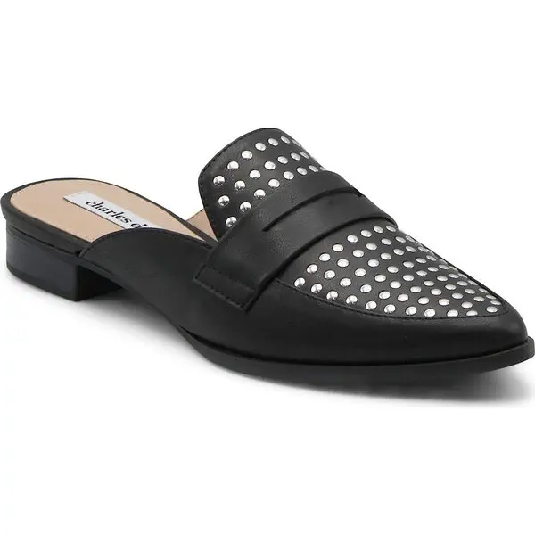CHARLES DAVID Ennis Studded Flat Mule