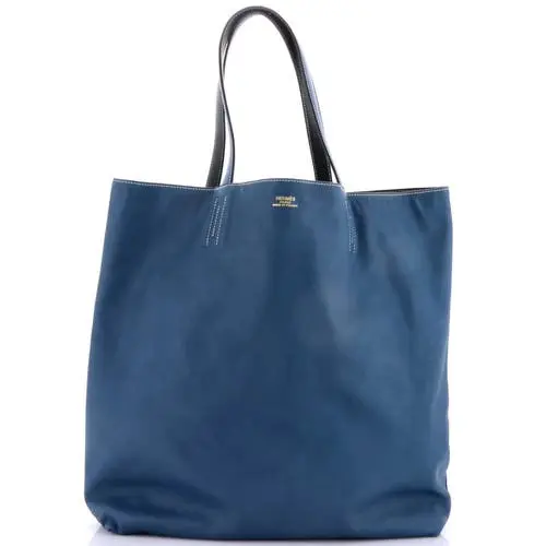 Hermès Double Sens Tote Veau Sikkim 45 - Blue
