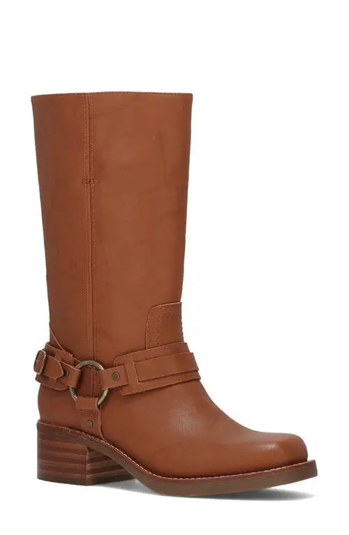 THE FRYE COMPANY Miranda Harness Faux Leather Boot - Saddle