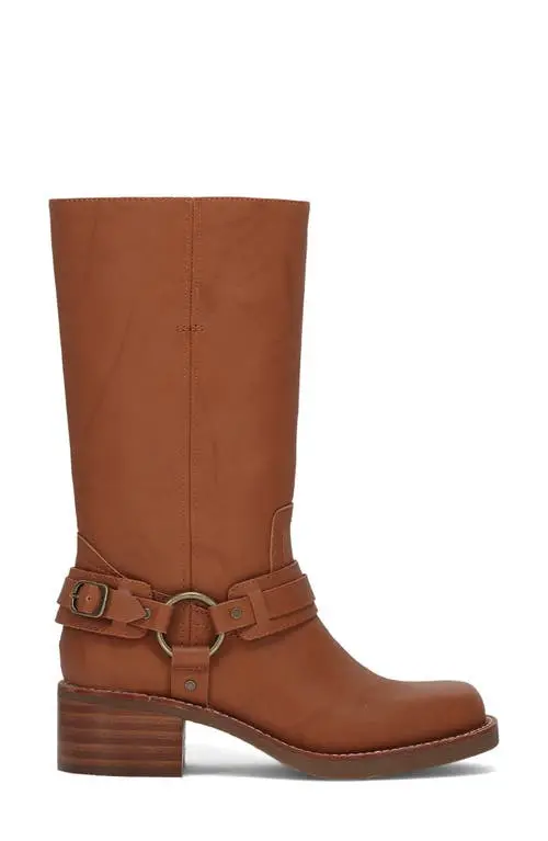 THE FRYE COMPANY Miranda Harness Faux Leather Boot - Saddle